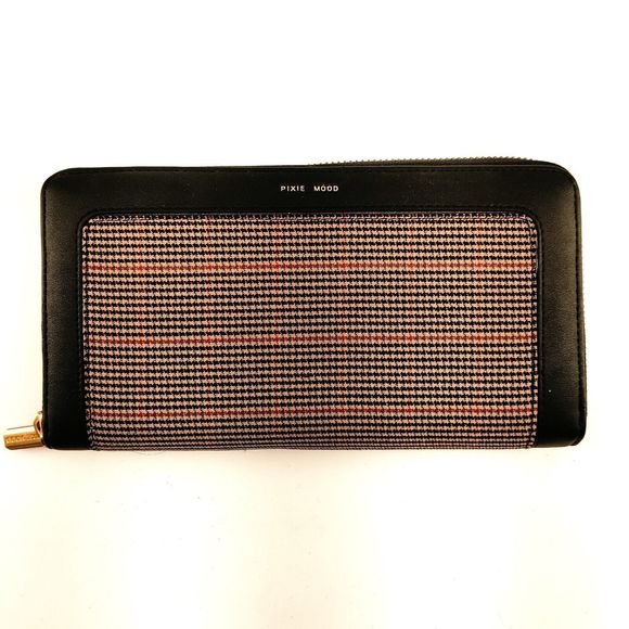 Pixie Mood | Bags | Pixie Mood Houndstooth Vegan Leather Wallet | Poshmark